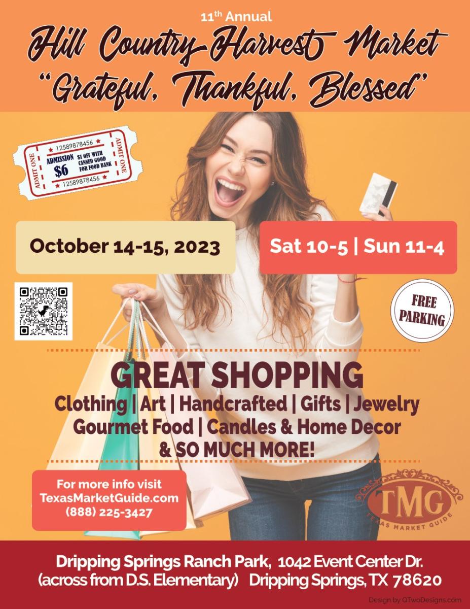 11th Annual Hill Country Harvest Market | Dripping Springs, TX Ranch Park